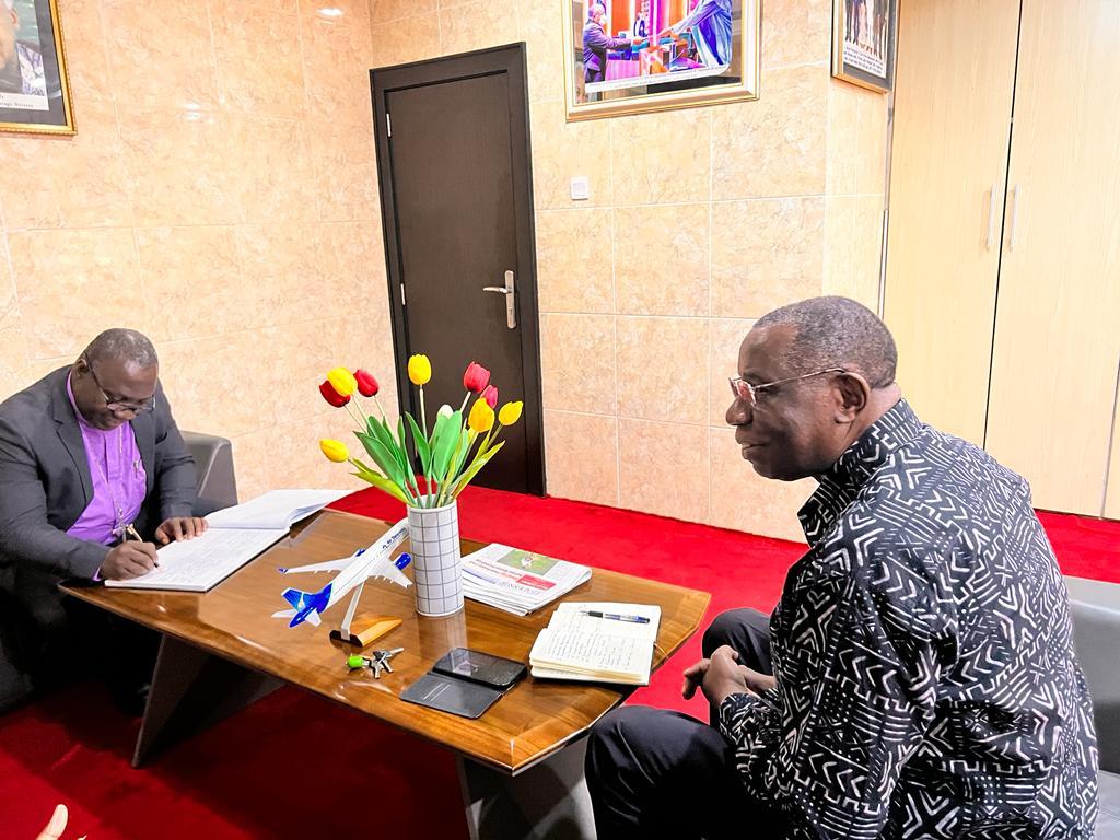 H. E. Dr. Benson Alfred Bana Receives His Grace, Archbishop Daniel Okoh ...